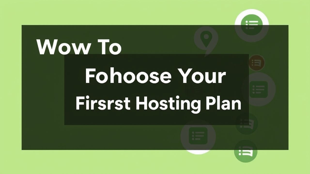 Choosing Your First Hosting Plan For A Simple Project A Beginners